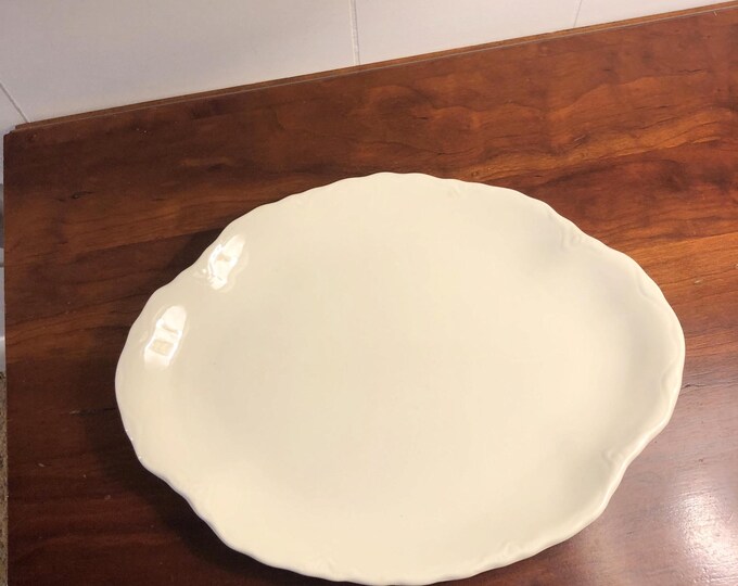 Scio Pottery Ransom Platter, Marked USA, Small Platter, Cream Colored ...