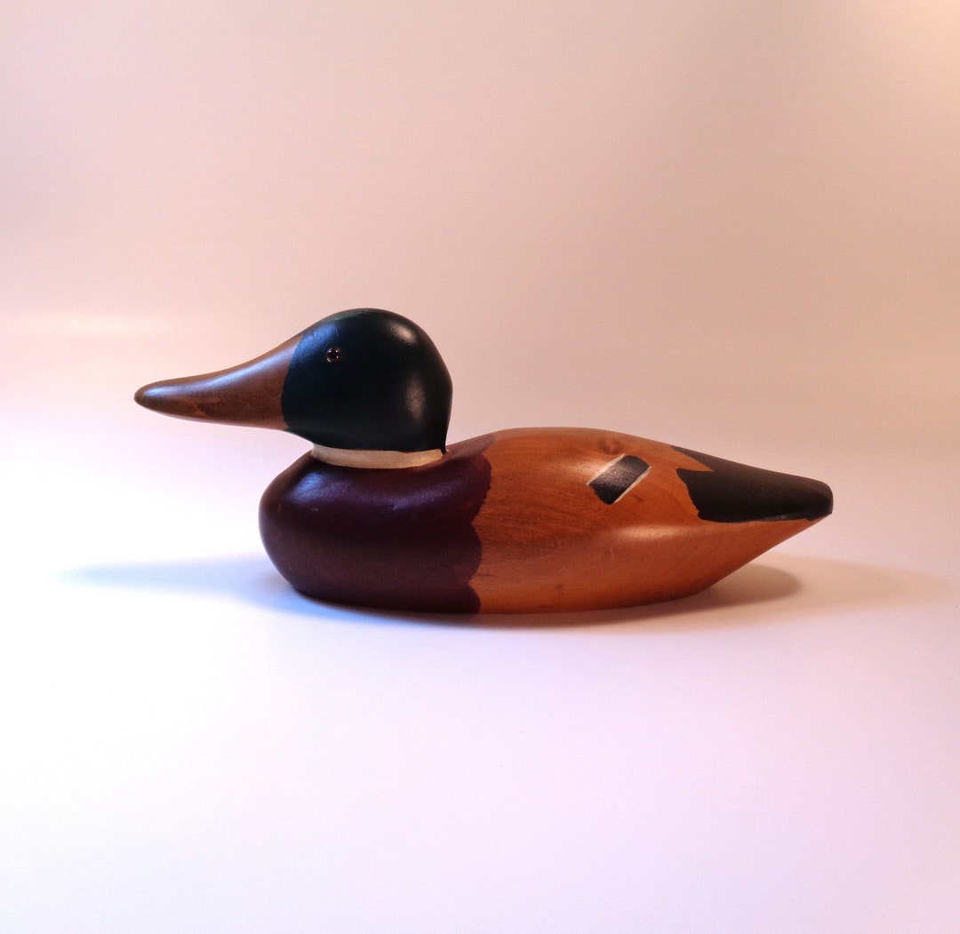 Decoy Ron Fisher Mallard Duck Signed 1983 Wood Painted - Etsy