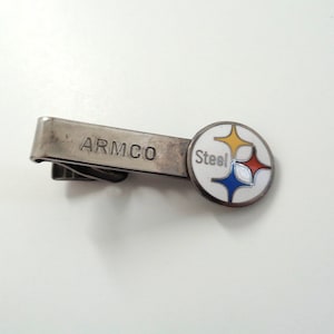 Armco Steel Logo Symbol Stainless and Enamel Tie Clip, Vintage - Etsy