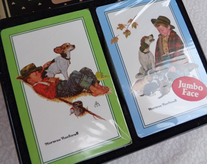 Playing Cards, Hoyle, Norman Rockwell Hoyle, Original Box, 2 Sets ...