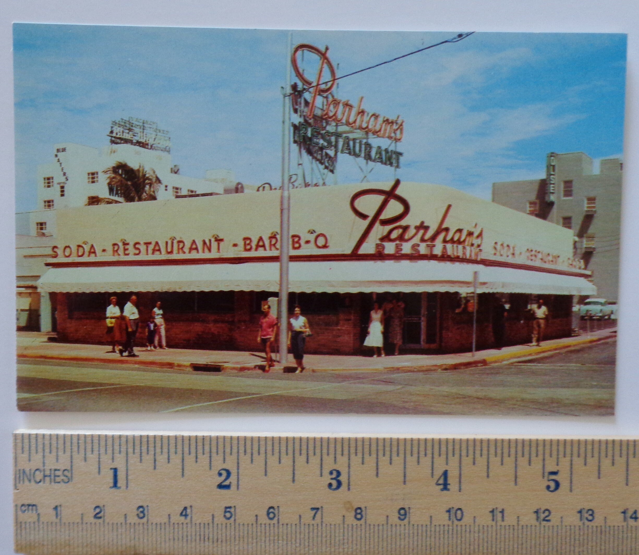 Parham's Restaurant, Postcard, Miami Beach Florida, 73rd and Collins ...