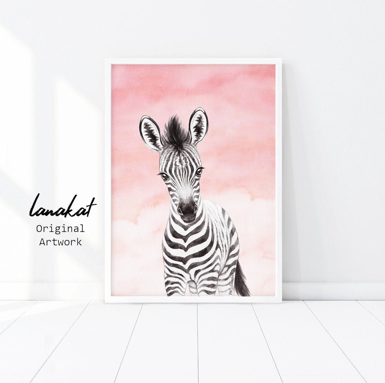 Light Pink Zebra Print