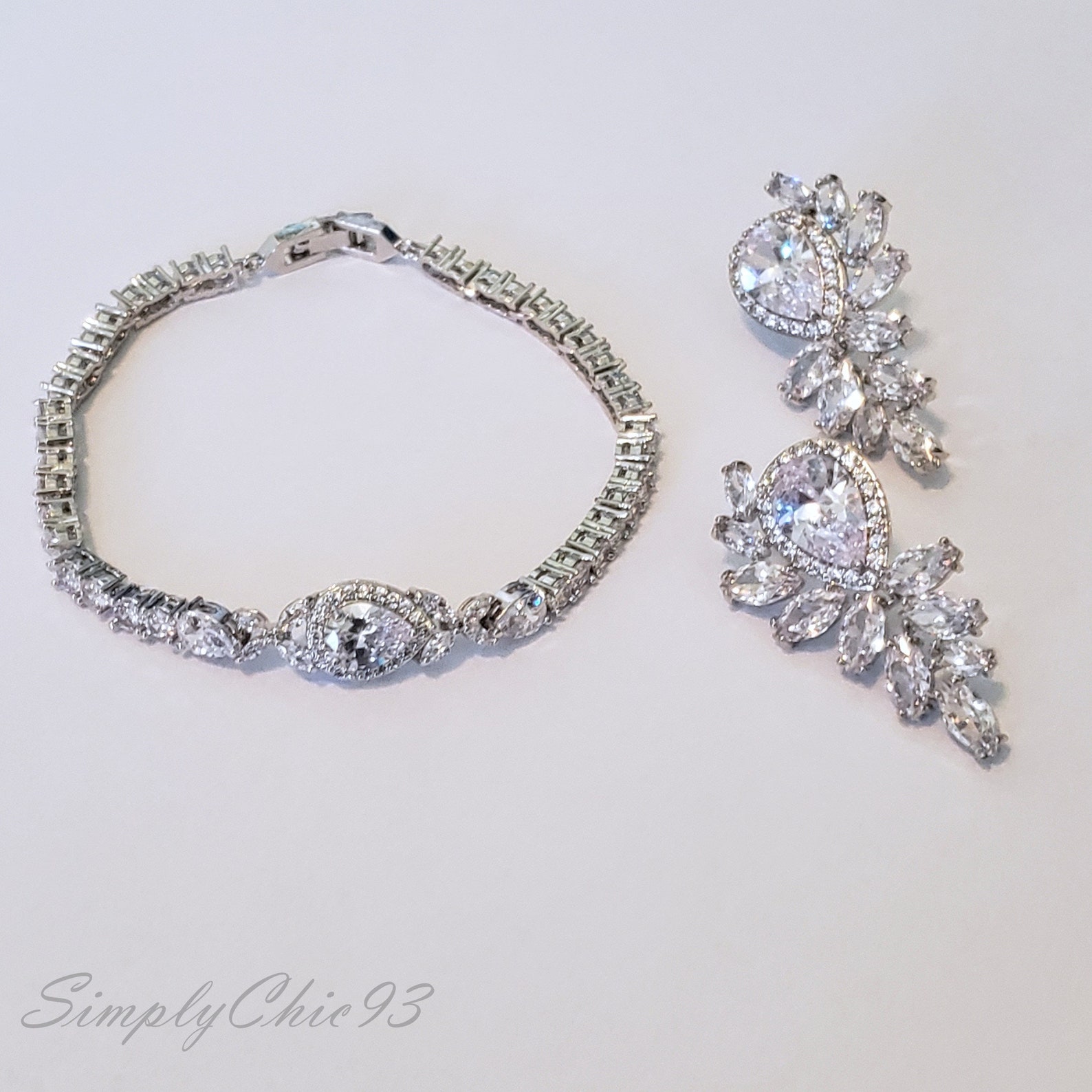 CRYSTALS CLUSTER STUDS Zircon Leaves Earrings Statement - Etsy