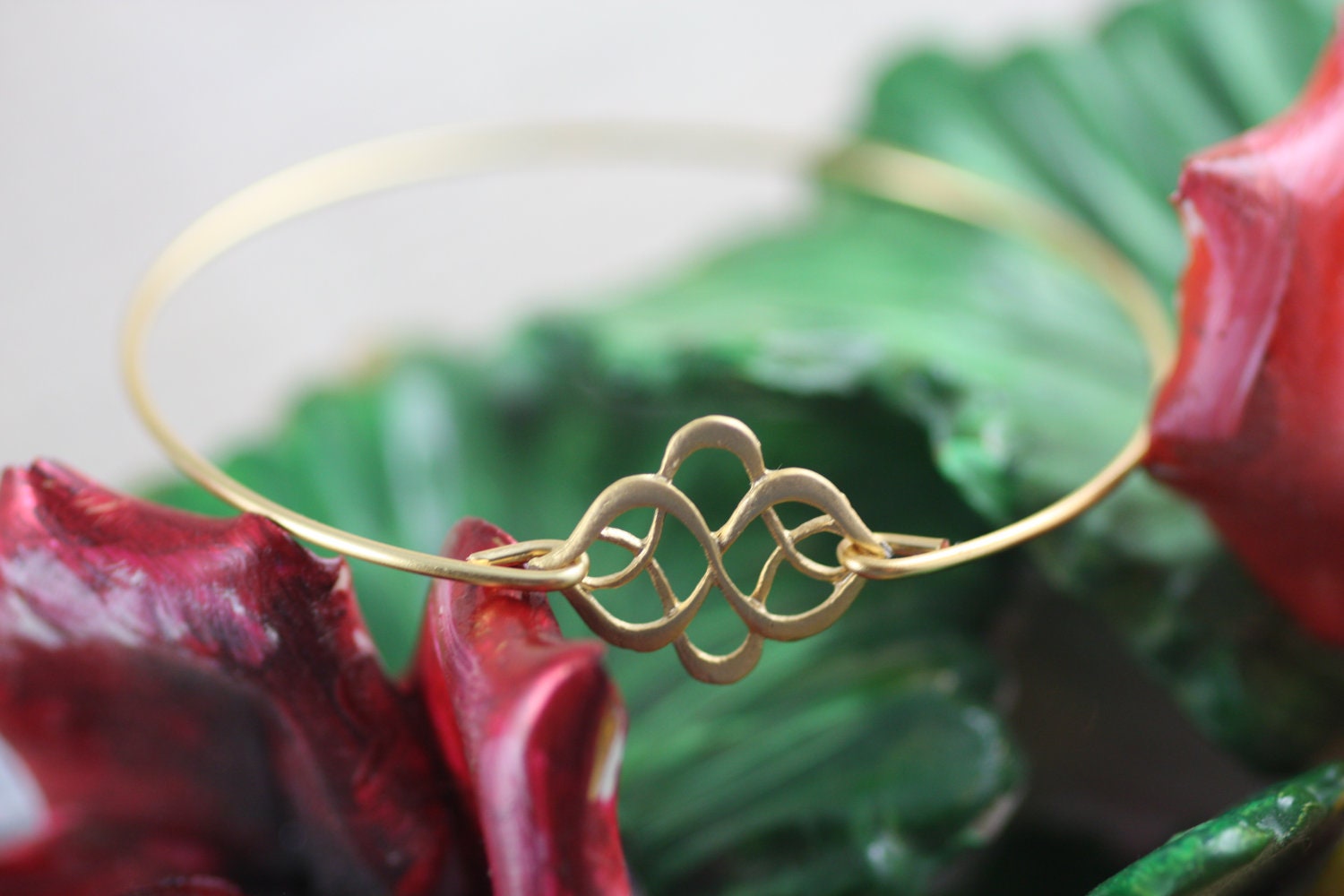 Celtic Knot Bracelet , Gold , Celtic Bangle, Knot Jewelry, Celtic ...
