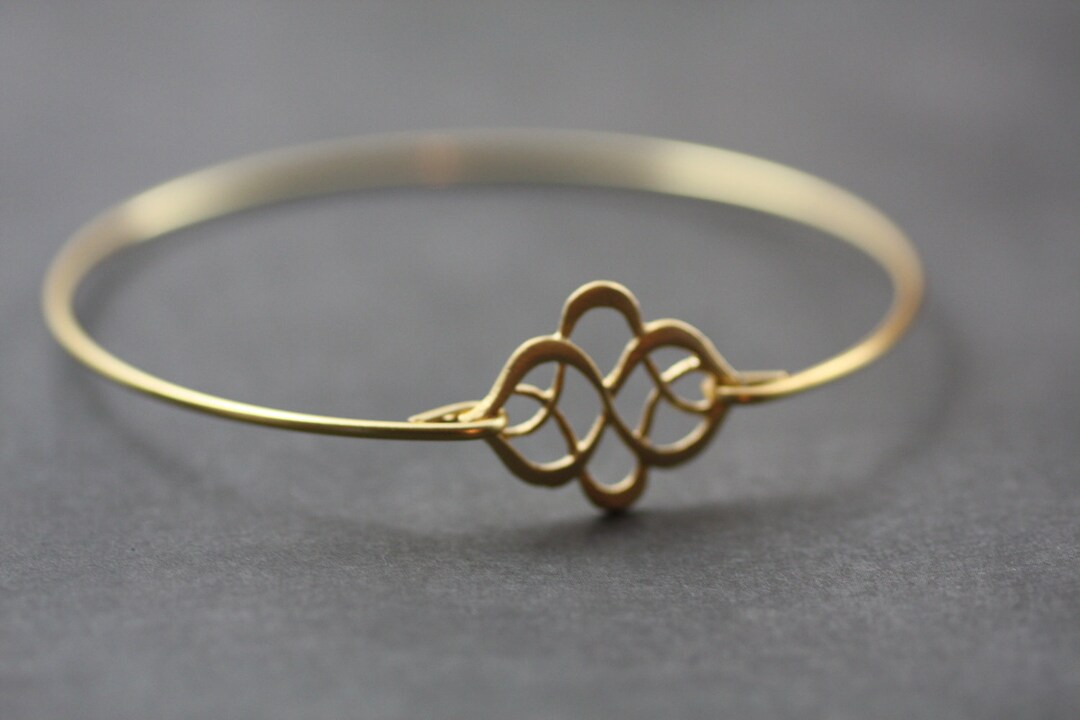 Celtic Knot Bracelet , Gold , Celtic Bangle, Knot Jewelry, Celtic ...