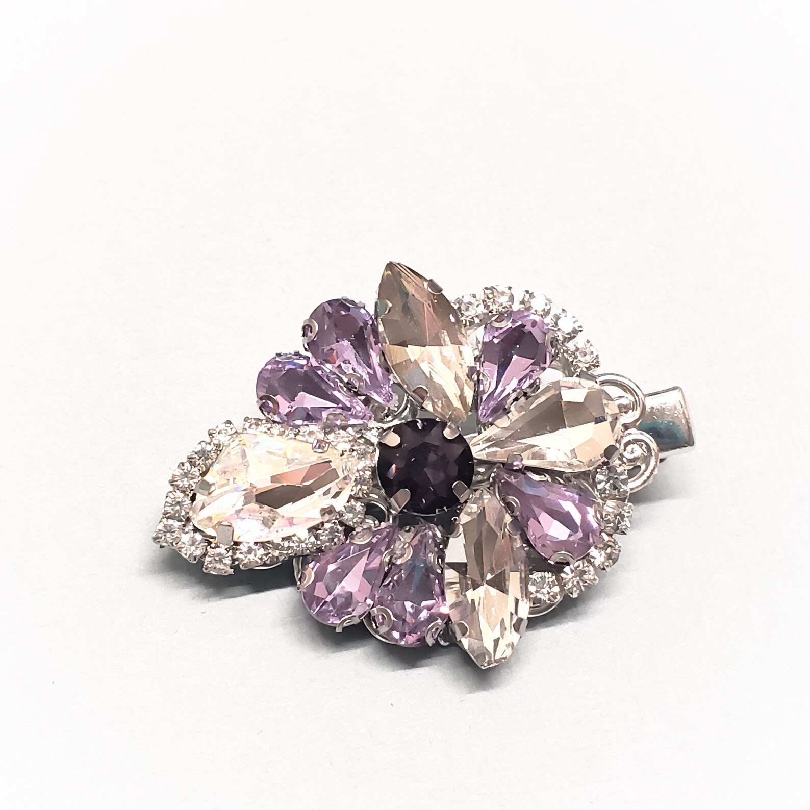 Violet Purple Amethyst Hair Pin Bridal Hair Pin Purple - Etsy