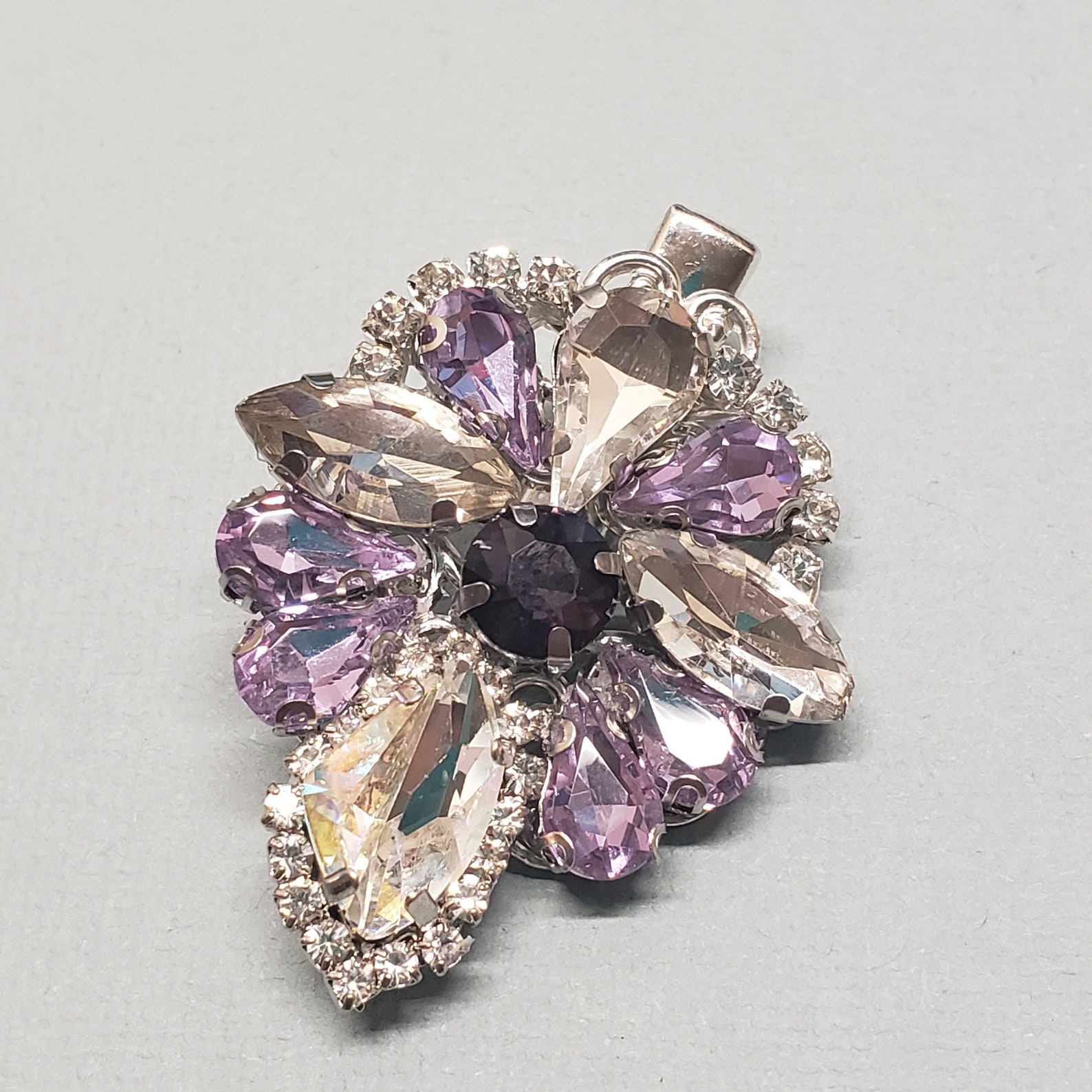 Violet Purple Amethyst Hair Pin Bridal Hair Pin Purple - Etsy