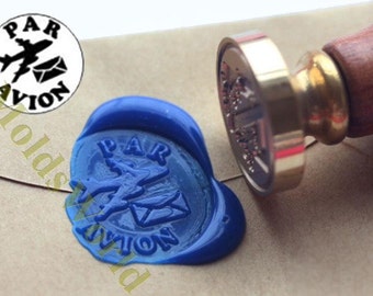 Airplane Post Mark Air Mail Par Avion Mail Art Rubber Stamp | Etsy