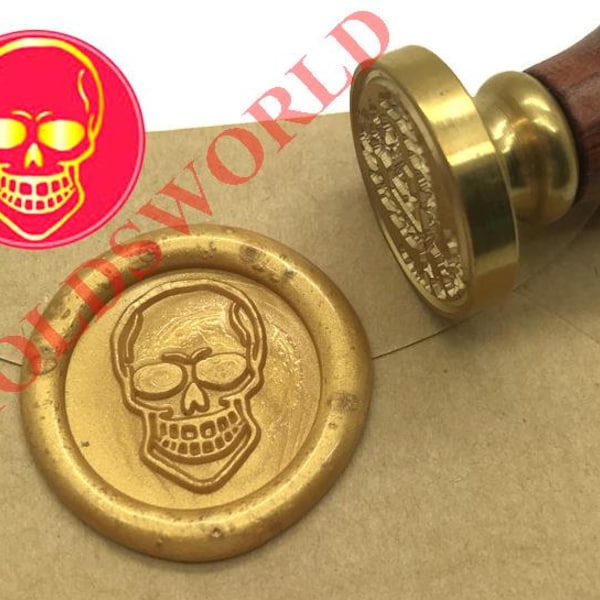 Skull Stamp - Etsy