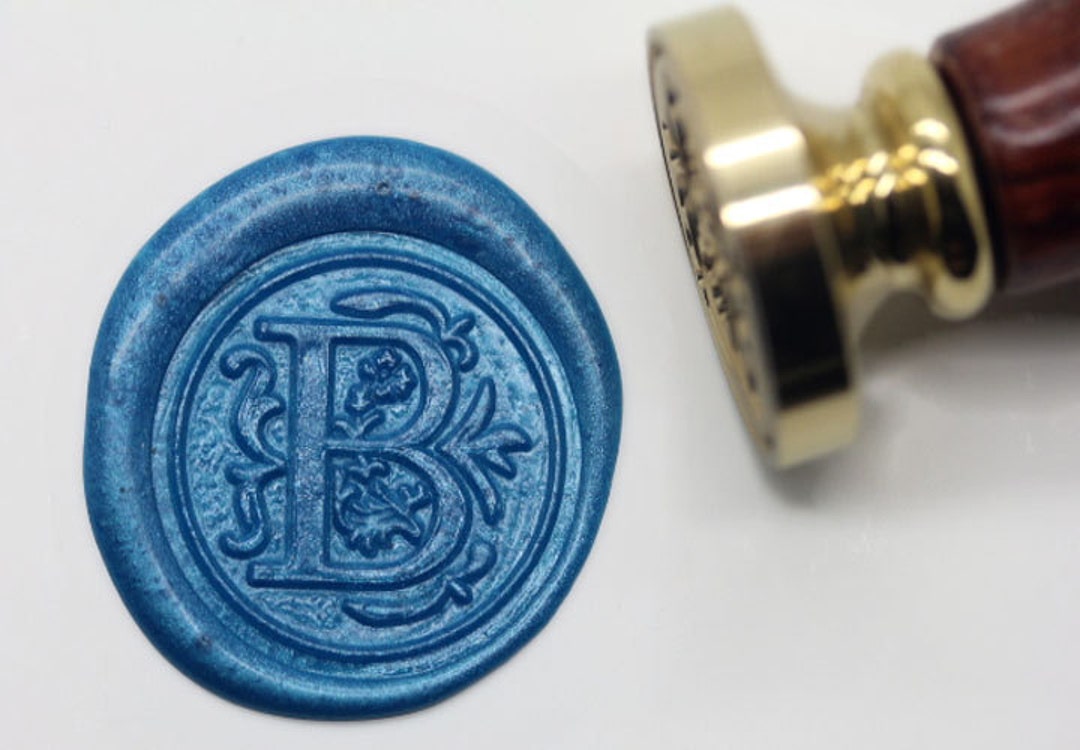 Alphabet Letter " B " Wax Seal Stamp , Sealing Wax Stamp, Wax Stamp ...