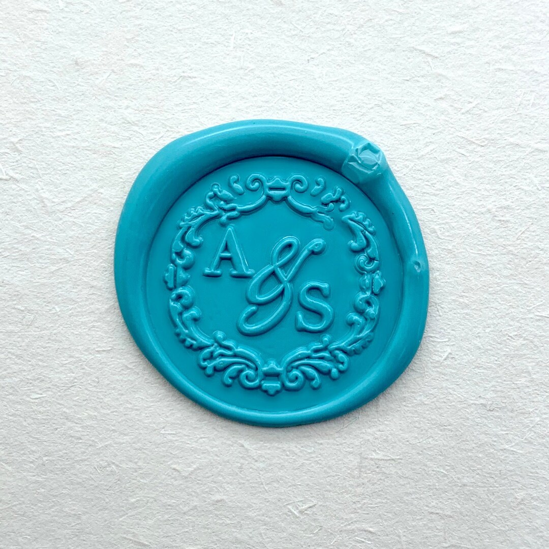 Personlized Initials Wedding Wax Seal Stamp - Custom Two Initials ...