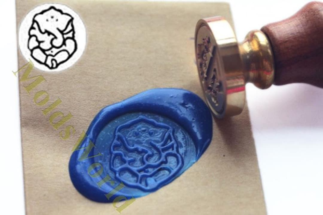 S1205 Ganesh Elephant Wax Seal Stamp , Sealing Wax Stamp, Wax Stamp ...