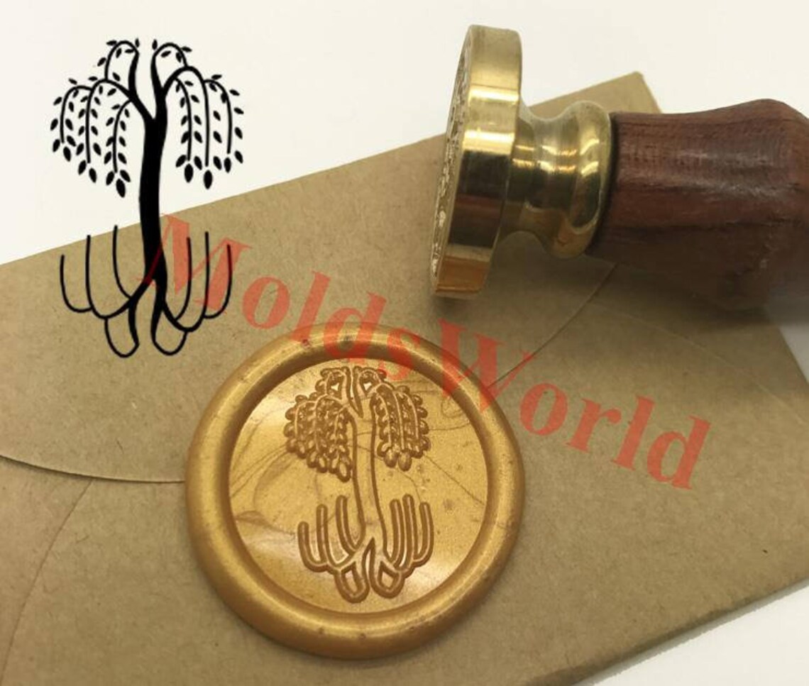 Willow Tree Wax Seal Stamp Kit Wedding Invitation Sealing Wax - Etsy