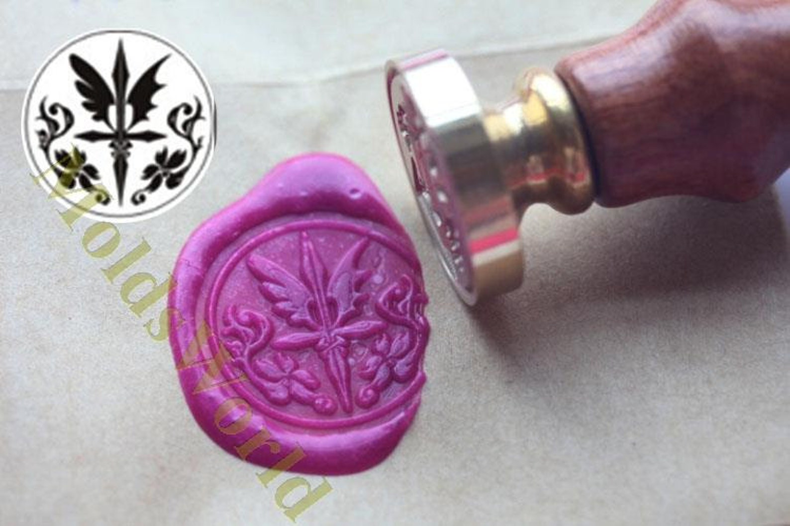 S1302 Flower Sword Wax Seal Stamp Sealing wax stamp wax | Etsy