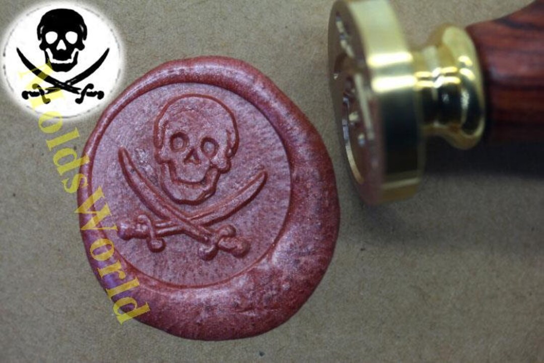 S1015 Skull & Sword Wax Seal Stamp , Sealing Wax Stamp, Wax Stamp ...