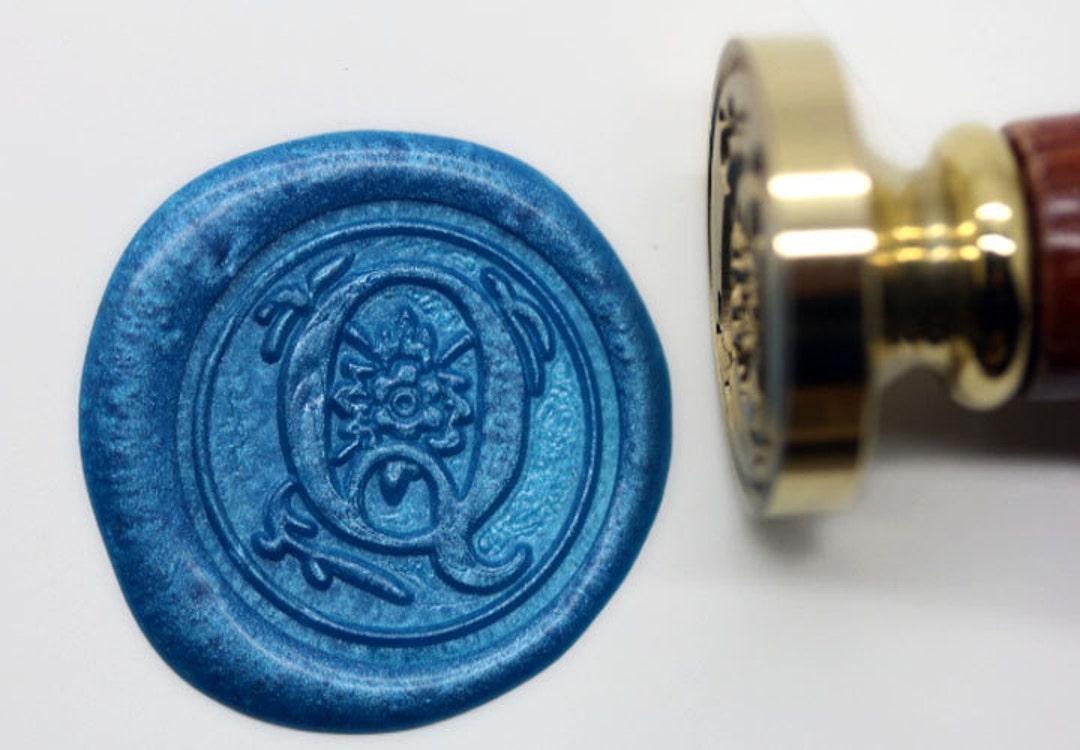 S1159 Alphabet Letter " Q " Wax Seal Stamp , Sealing Wax Stamp, Wax ...