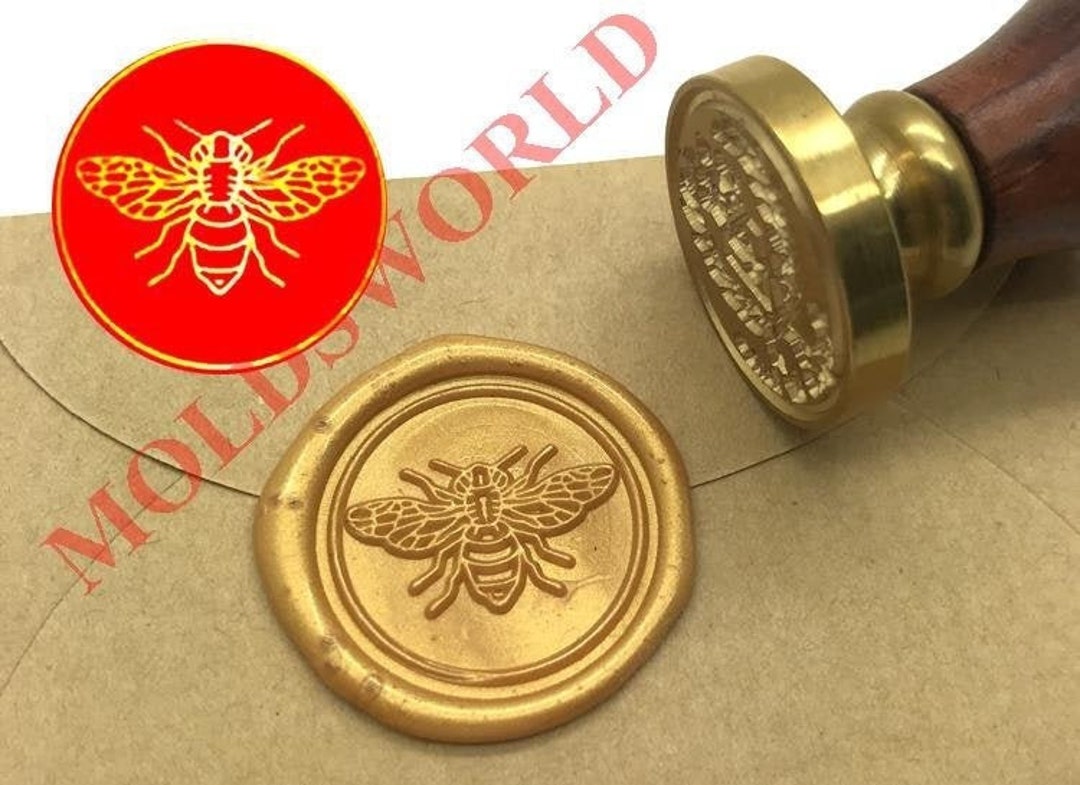 Bee Wax Seal Stamp - Honeybee Wax Stamp - Bee Sealing Wax Stamp ...