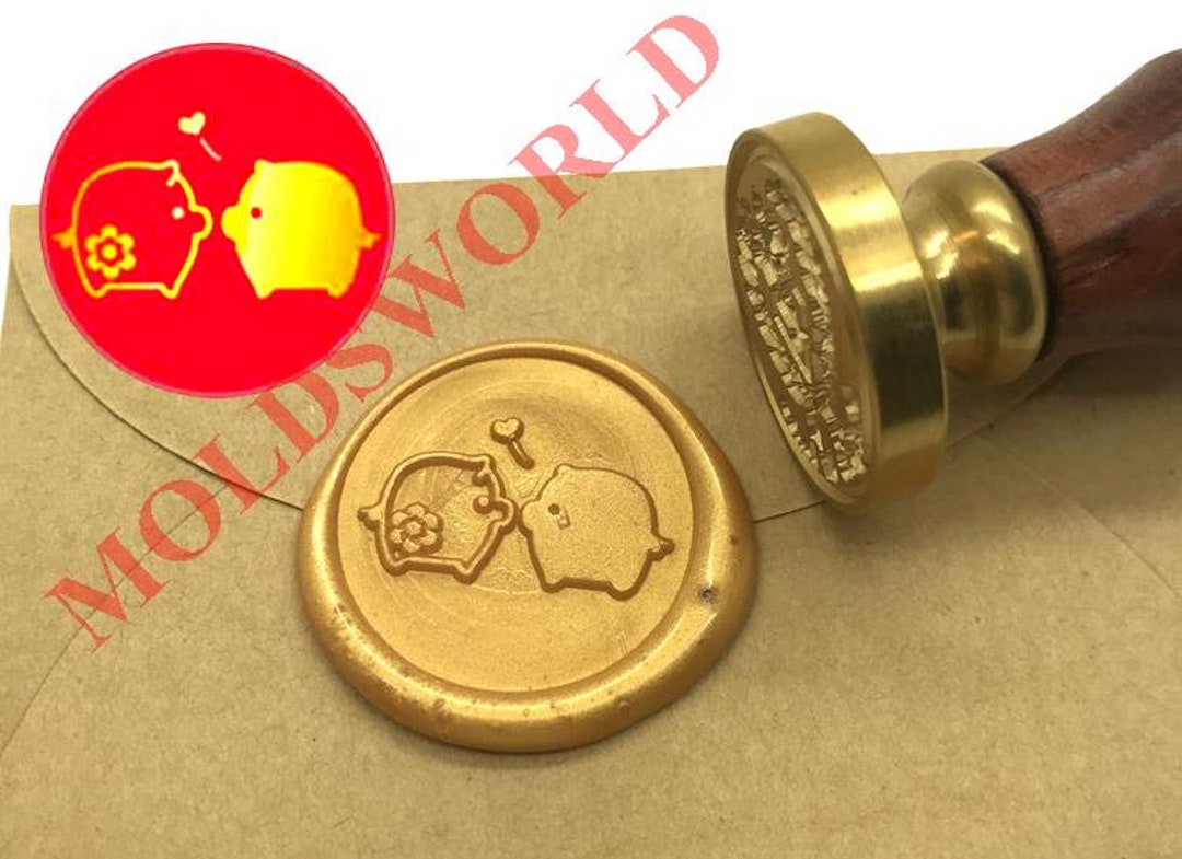 Lovely Pig Wax Seal Stamp Kit Wedding Invitation Sealing Wax Stamp Kits ...