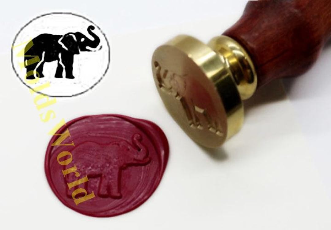 S1079 Elephant Wax Seal Stamp , Sealing Wax Stamp, Wax Stamp, Sealing ...