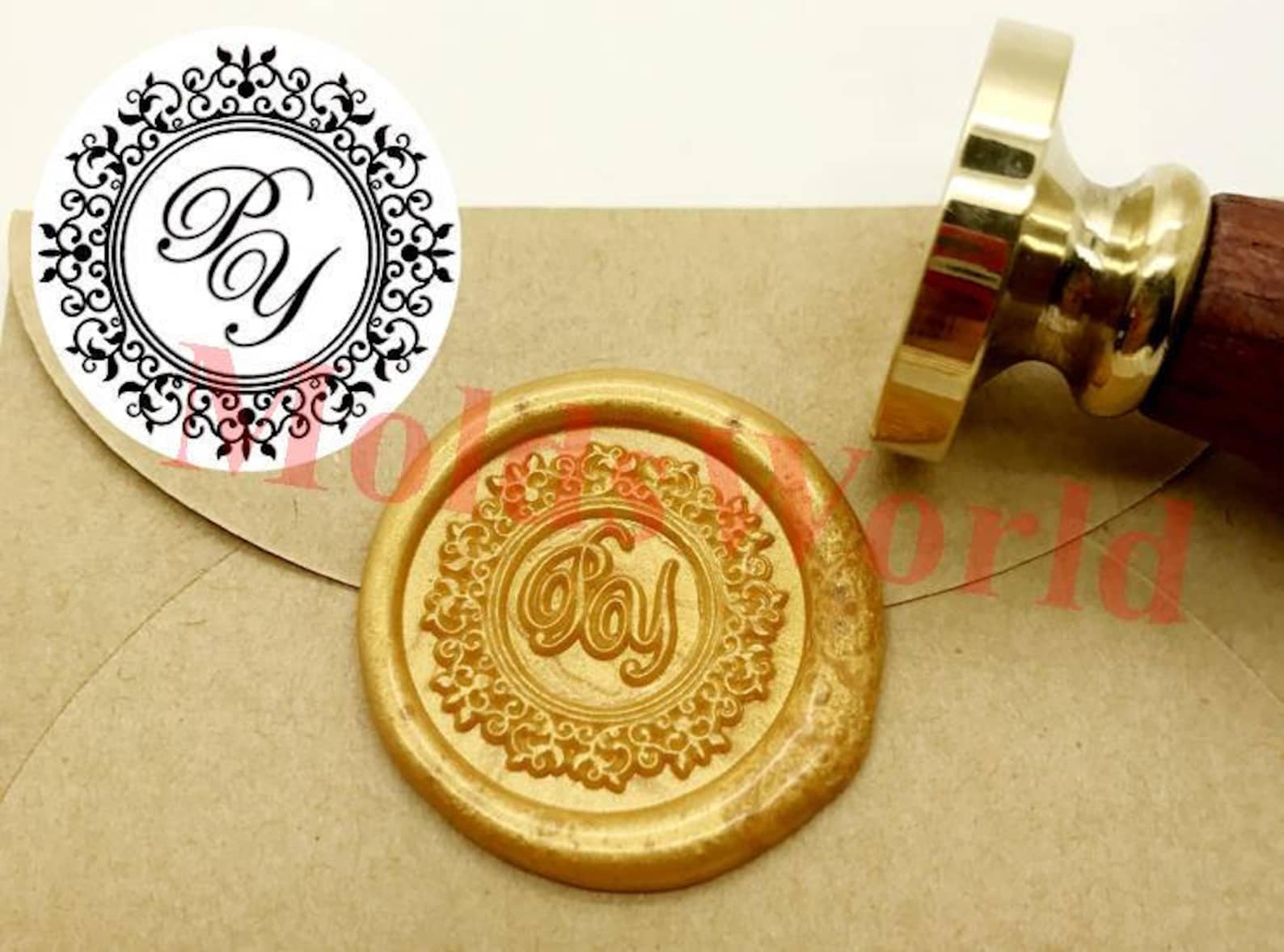 Initials Wax Seal Stamp/ Monogram Custom Wedding Seals/wedding - Etsy