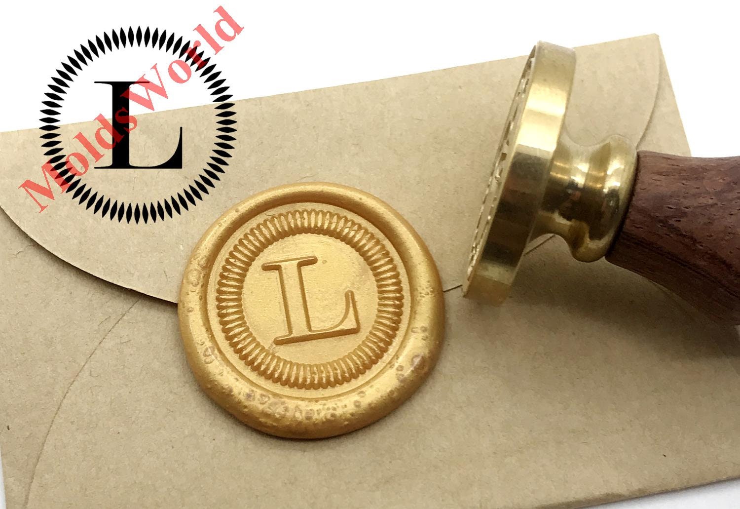 Initials Wax Seal Stamp Personalized Wedding Invitation Seal | Etsy