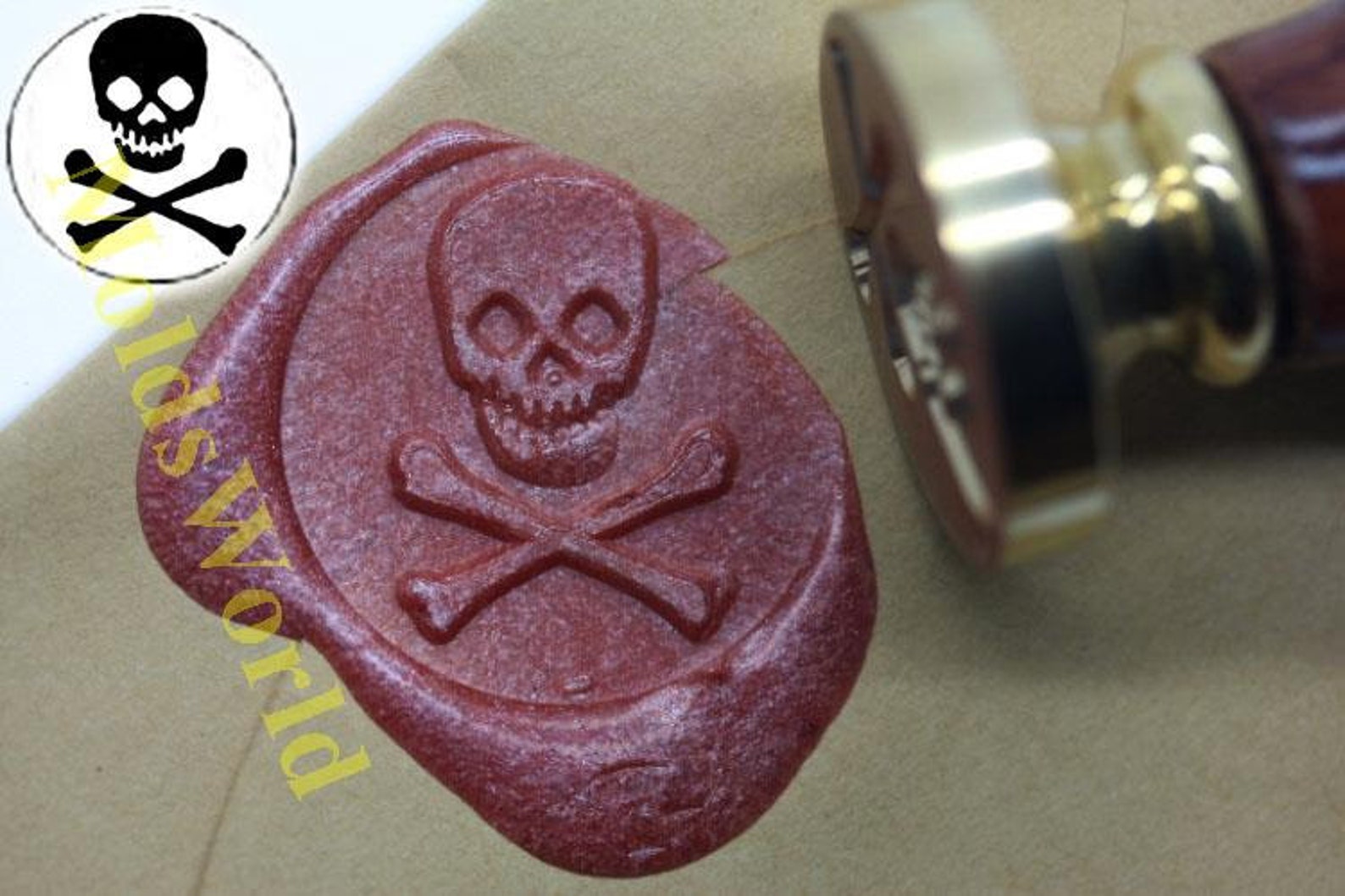 S1018 Skull & Bones Wax Seal Stamp Sealing Wax Stamp Wax - Etsy