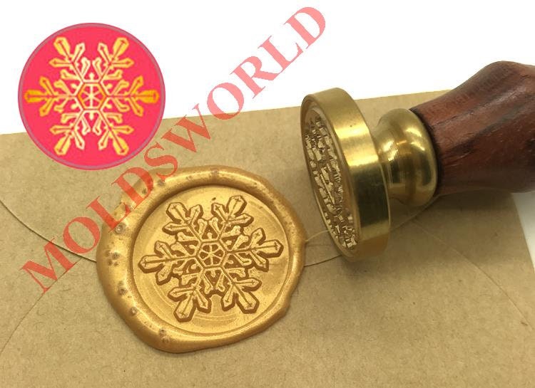 Snowflake Wax Seal Stamp - Christmas Sealing Wax Stamp Kits - Wedding ...
