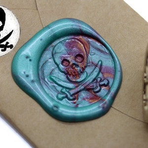 S1256 Skull & Sword Wax Seal Stamp , Sealing Wax Stamp, Wax Stamp ...