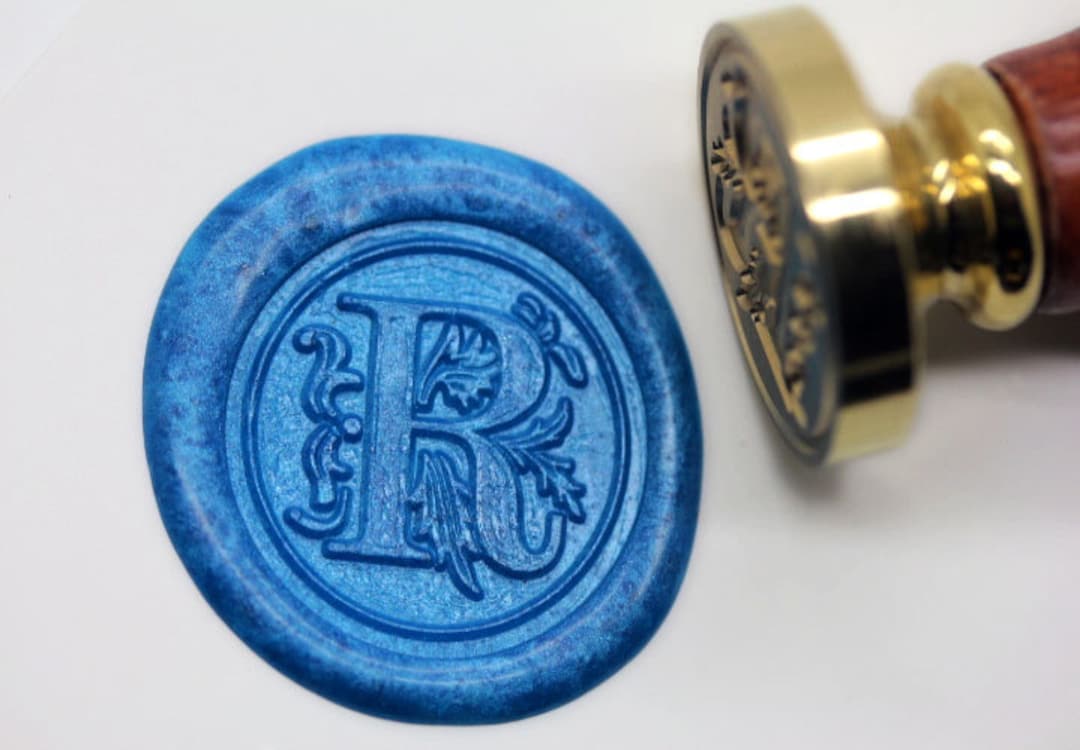 Alphabet Letter " R " Wax Seal Stamp , Sealing Wax Stamp, Wax Stamp ...