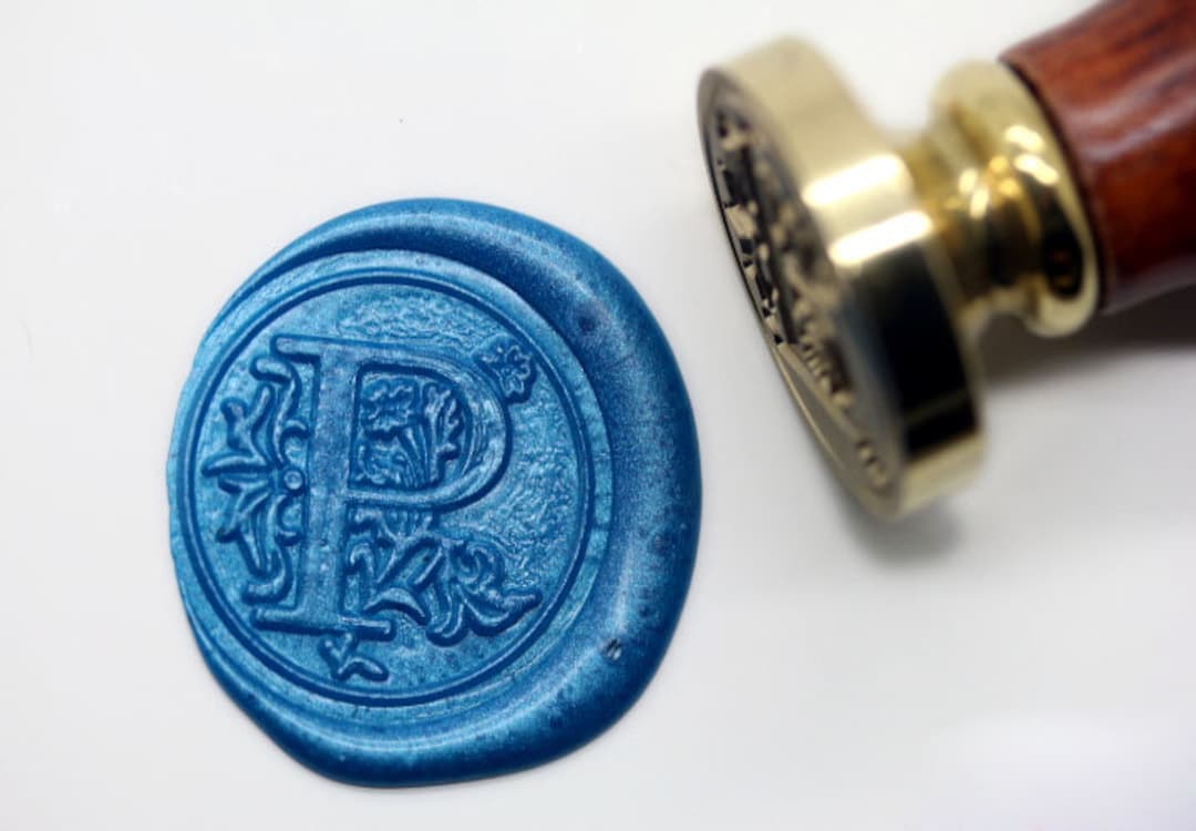 S1158 Alphabet Letter " P " Wax Seal Stamp , Sealing Wax Stamp, Wax ...