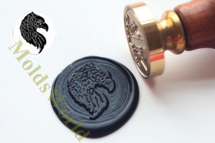 S1253 Eagle Hawk Head Wax Seal Stamp Sealing Wax Stamp Wax | Etsy