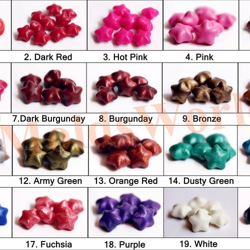 100pcs 20 Colors Star Shape Sealing Wax Beads for Wax Seal - Etsy