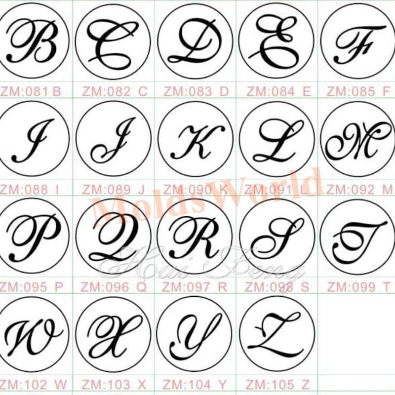 Cursive Alphabet Stamps - Etsy