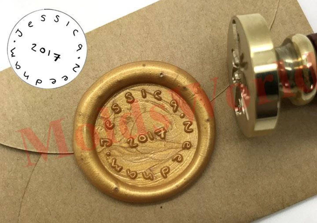 Personalized Wedding Initials Wax Seal Stamp/custom Monogram Wedding ...