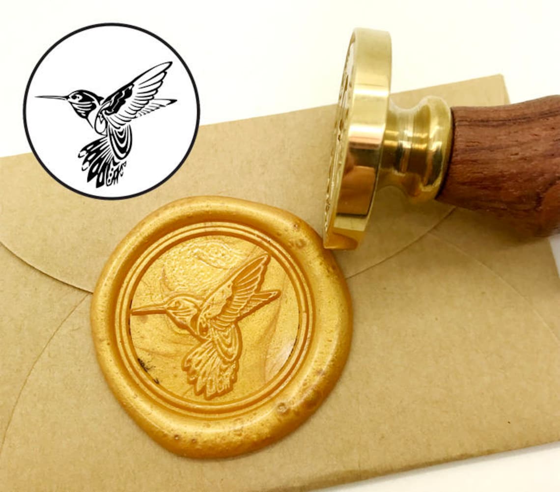 S1441 Hummingbird Wax Seal Stamp Kit Wedding Invitation - Etsy