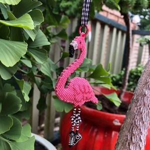 Fifi the Flamingo - 3D Beaded Brick/peyote Stitch Ornament Tutorial PDF ...