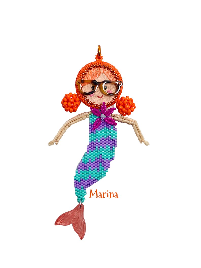 Mer-girls Whimsical Underwater Mermaids - Brick or Peyote Stitch PDF ...
