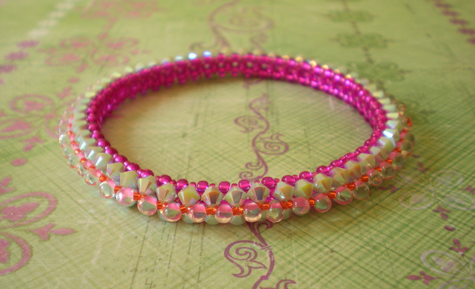 Mardi Gras Bangle PDF Instructions - Etsy