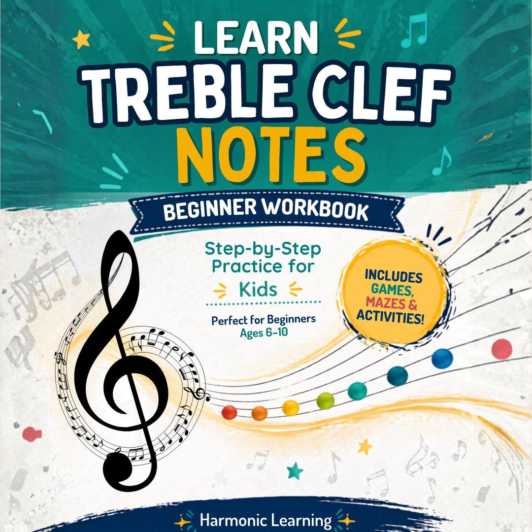 Learn Treble Clef Notes Fast | Beginner Piano Worksheets for Kids ...