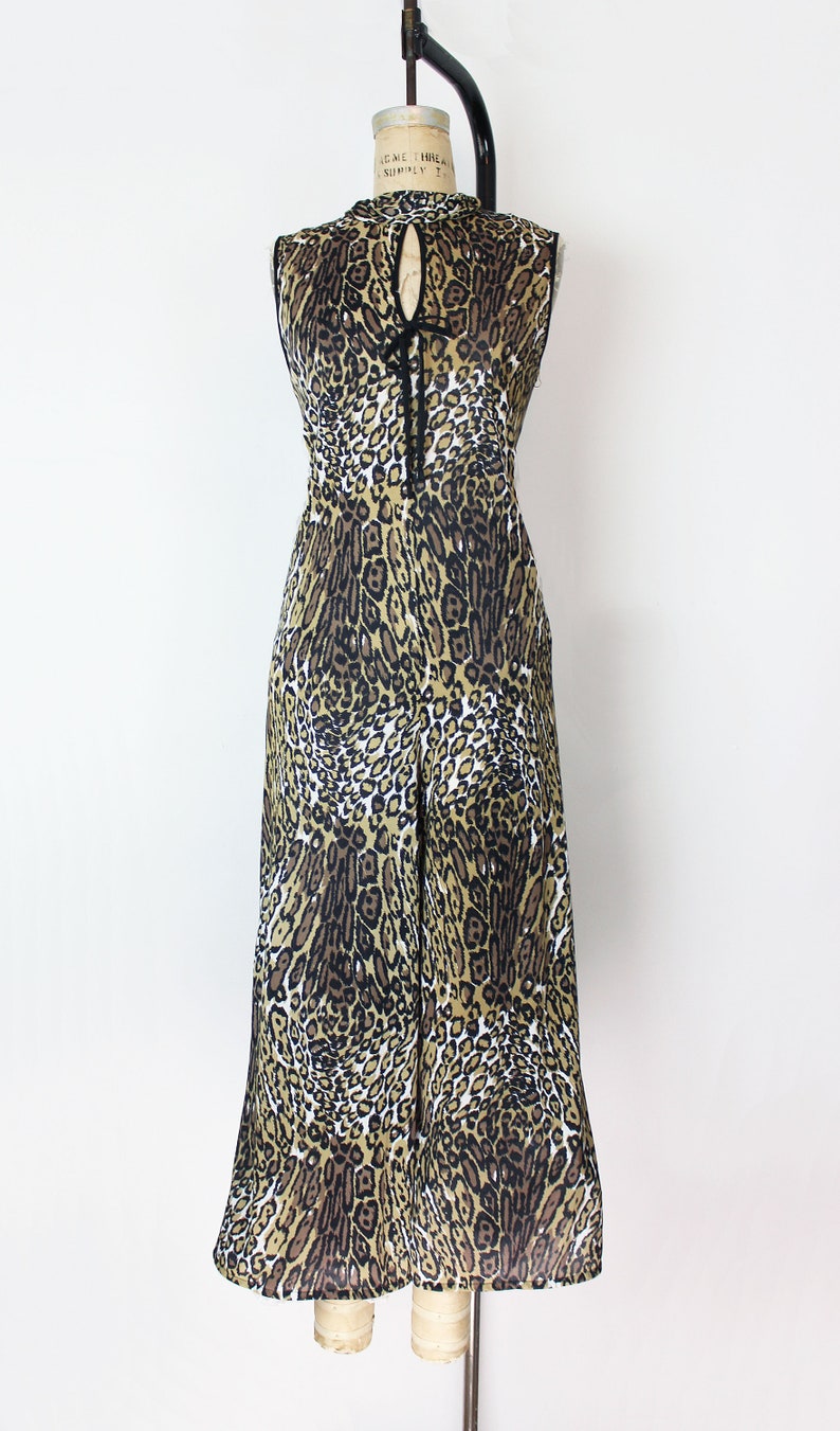 Vintage 60s Leopard Jumpsuit / 1960s Animal Print Jumpsuit / Wide Leg ...
