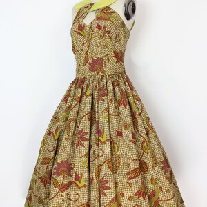 Vintage 50s Sundress / 1950s MARJAE of Miami Dress / 1950s Novelty ...