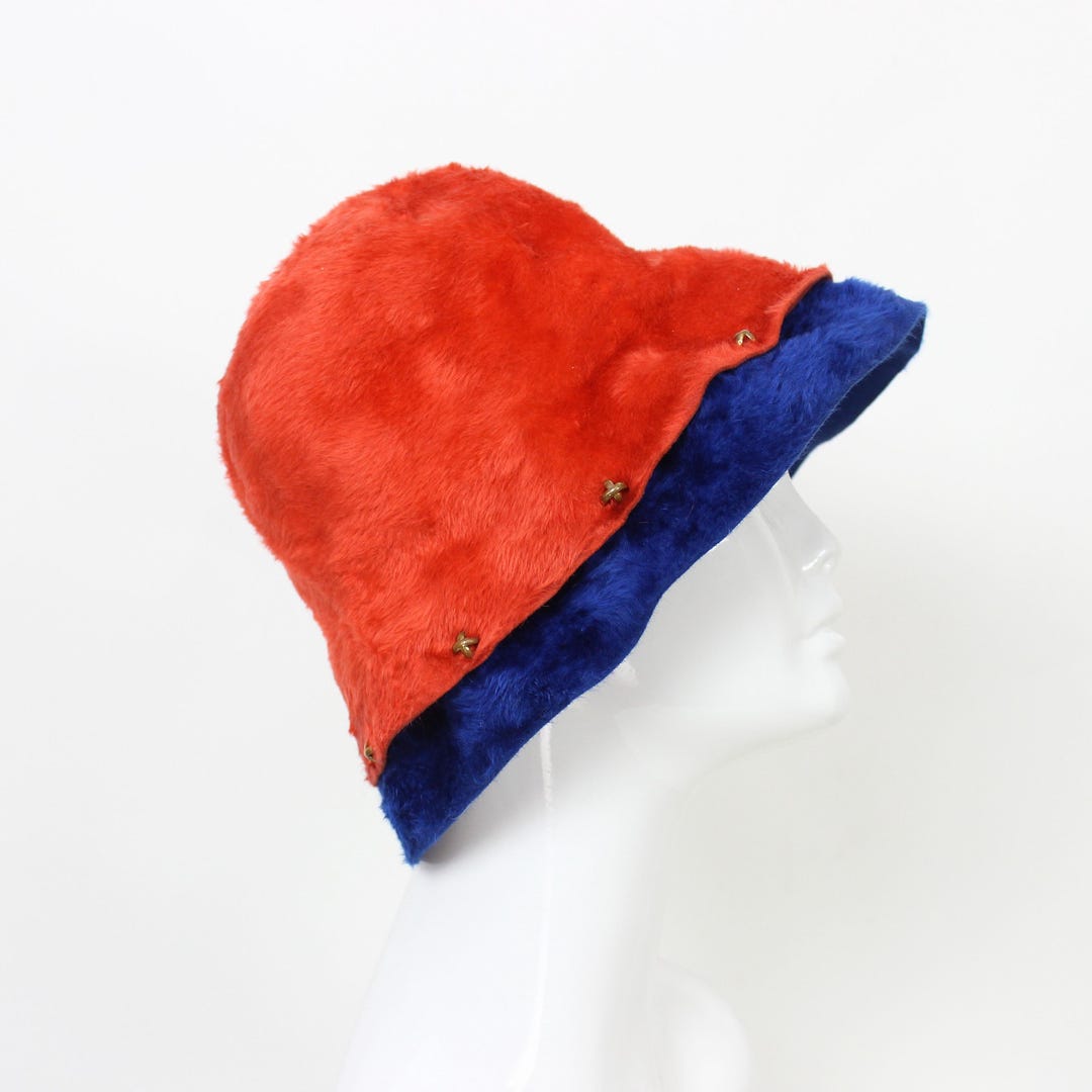 Vintage 60s Yves Saint Laurent Hat / 1960s Mod Hat / Mod YSL Bucket Hat ...