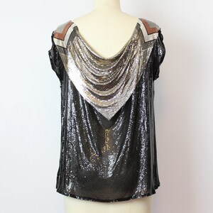 Vintage Metal Mesh Shirt / 1980s WHITING and DAVIS Mesh Blouse - Etsy