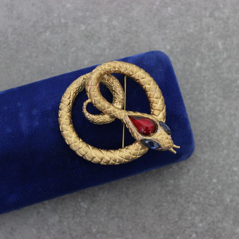 Snake Brooch - Etsy