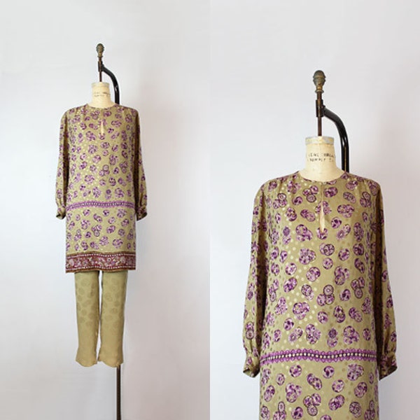 70s Tunic Pants Set - Etsy