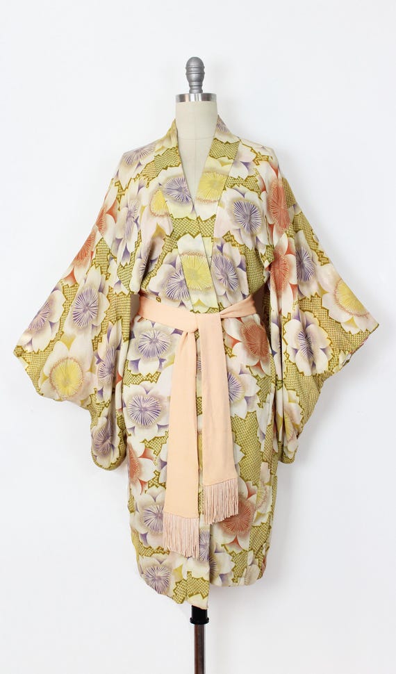 vintage 40s kimono / 1940s haori robe / vintage Japan… - Gem