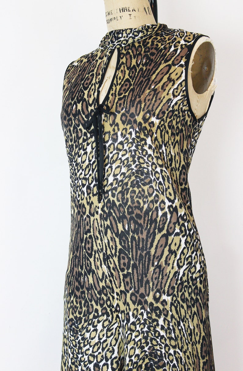Vintage 60s Leopard Jumpsuit / 1960s Animal Print Jumpsuit / Wide Leg ...