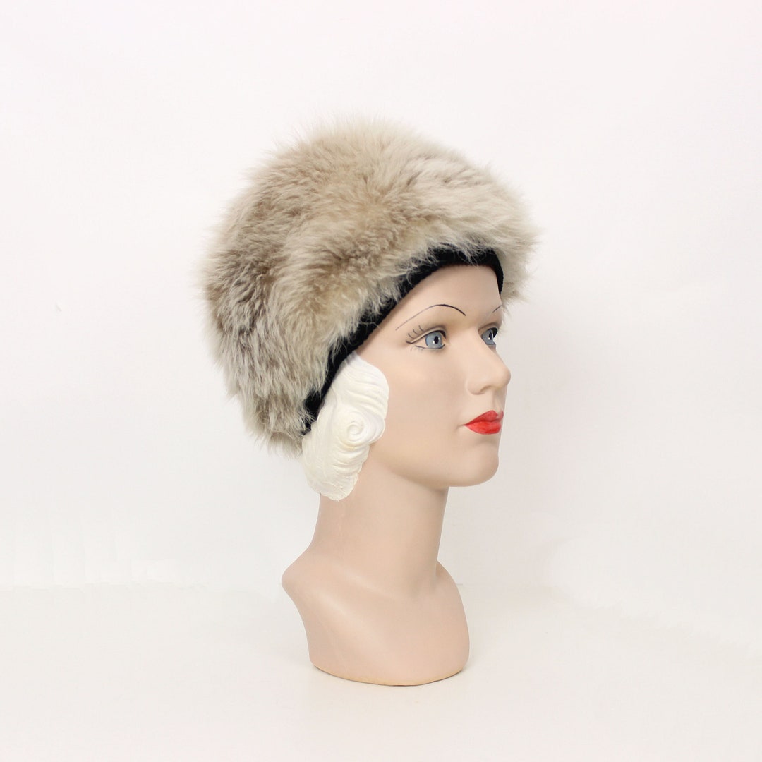Vintage Sheepskin Hat / 1970s Lambswool Hat / Sheep Wool Hat ...