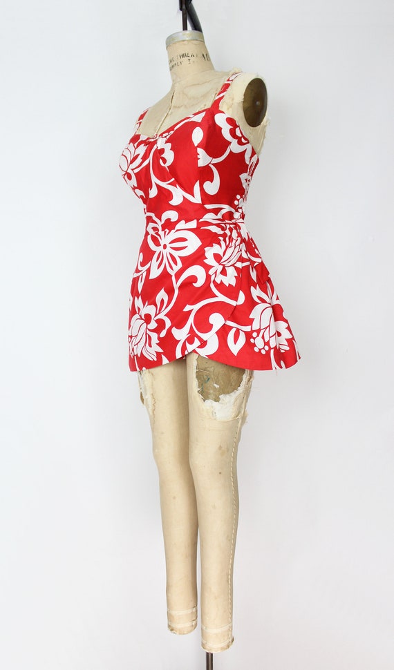 Vintage Hawaiian Swimsuit 1960s Floral Playsuit H… Gem