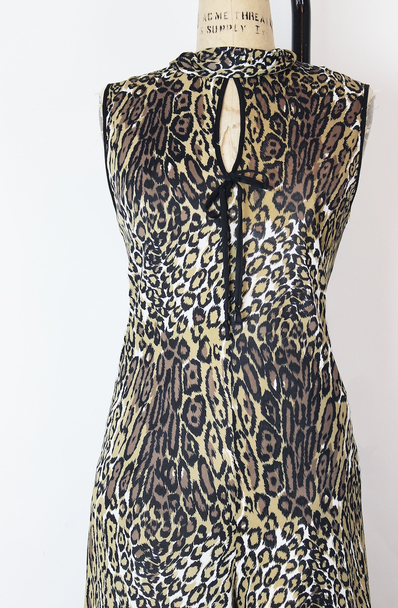 Vintage 60s Leopard Jumpsuit / 1960s Animal Print Jumpsuit / Wide Leg ...